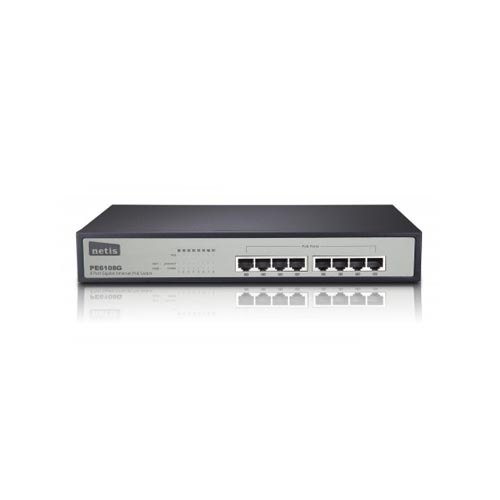 Netis PE6108G 8 Port Gigabit PoE Switch | TechSign Bangladesh